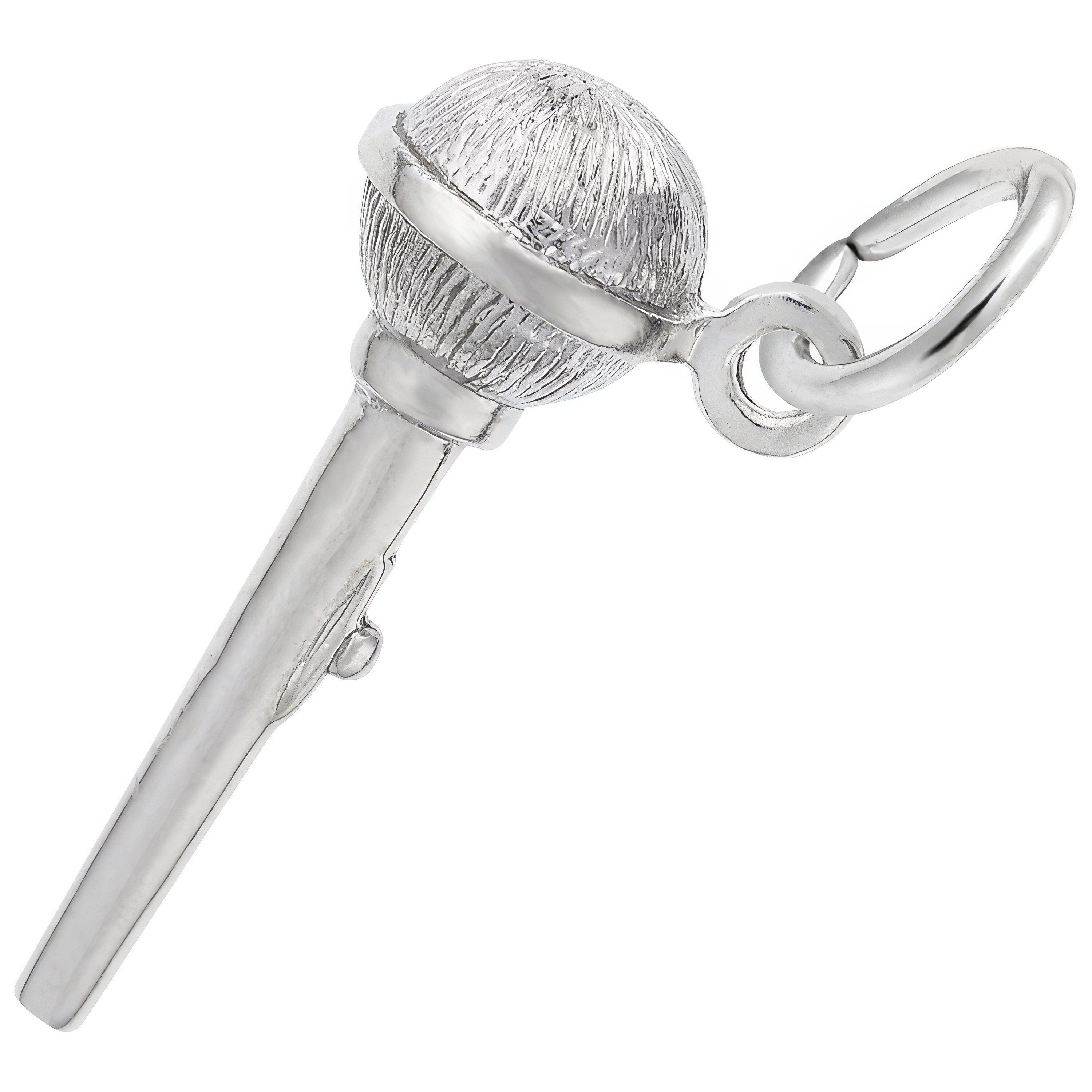 Charms Sterling Silver Microphone Charm – FindingKing