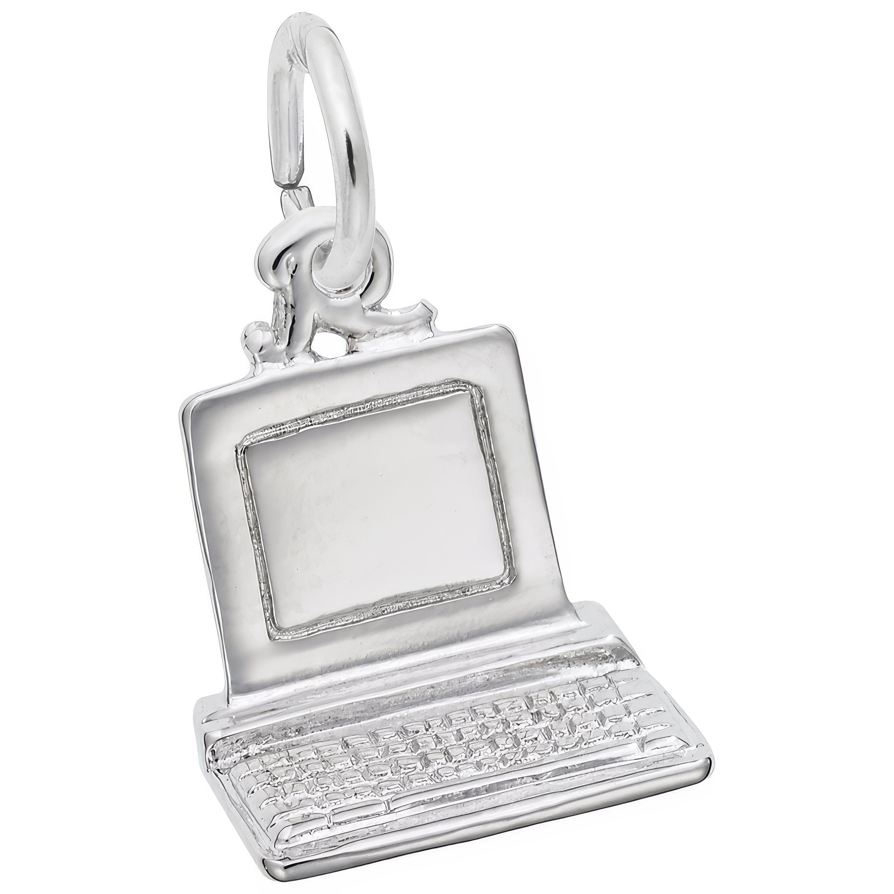 Desktop Computer Charm - Metal - Sterling Silver – FindingKing