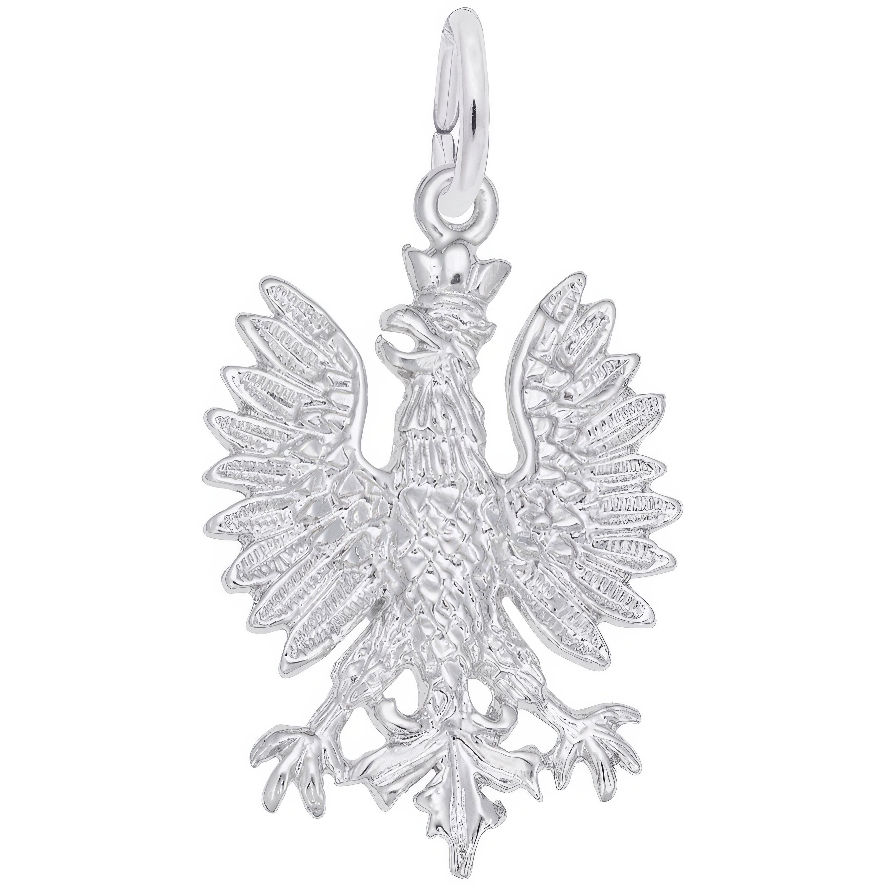 Polish Falcon Charm - Metal - Sterling Silver – FindingKing