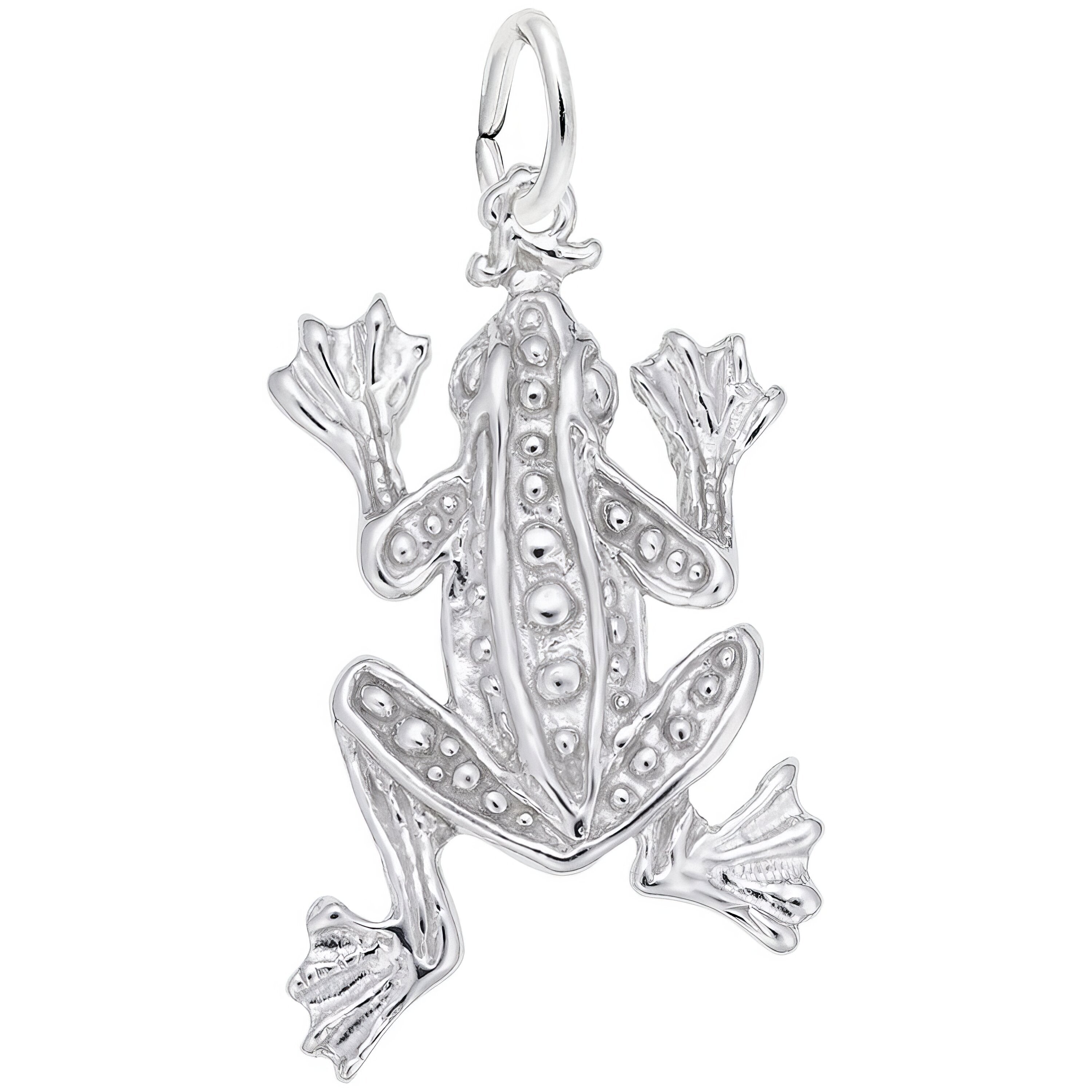 Sterling Silver Frog Charm - 22mm x 18mm – FindingKing