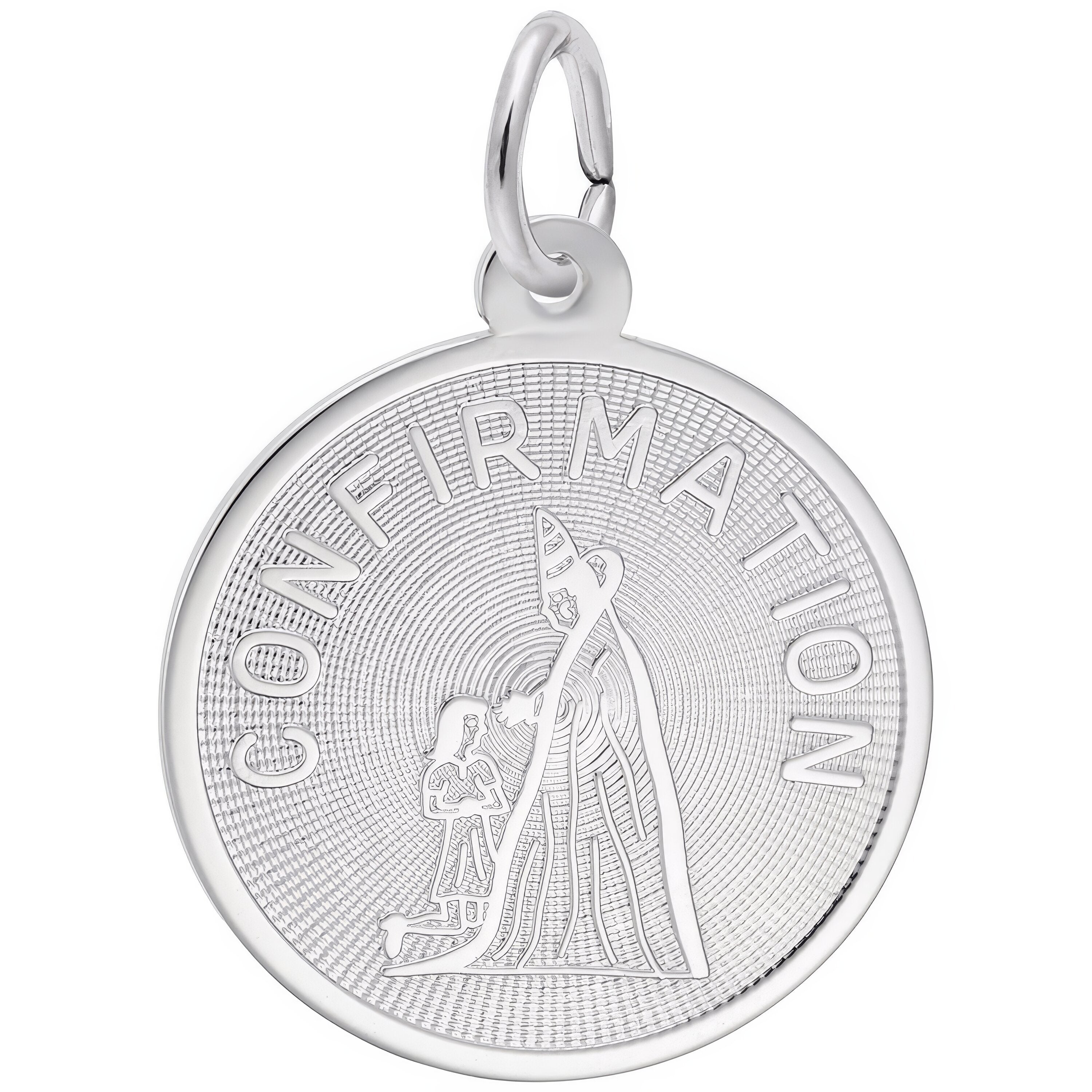 Round Confirmation Charm - Metal - Sterling Silver – FindingKing