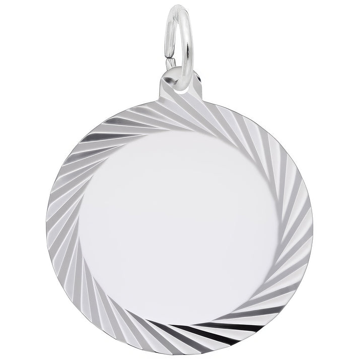 Large Faceted Charm - Metal - Sterling Silver – FindingKing
