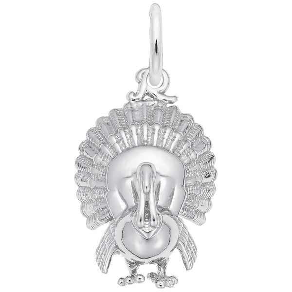 Sterling Silver Turkey Charm – FindingKing