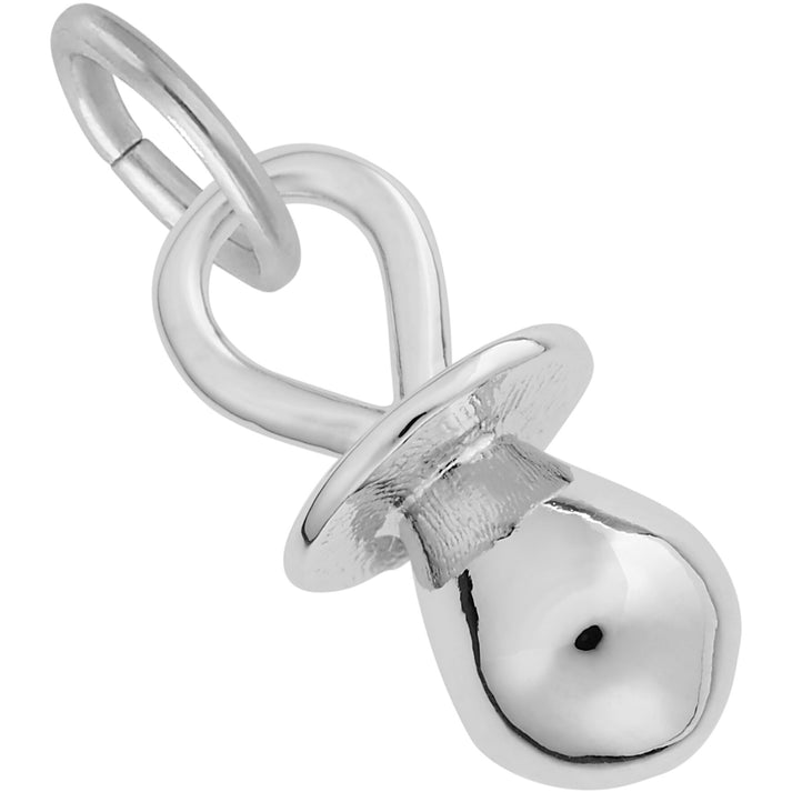 Pacifier Charm - Metal - Sterling Silver – FindingKing