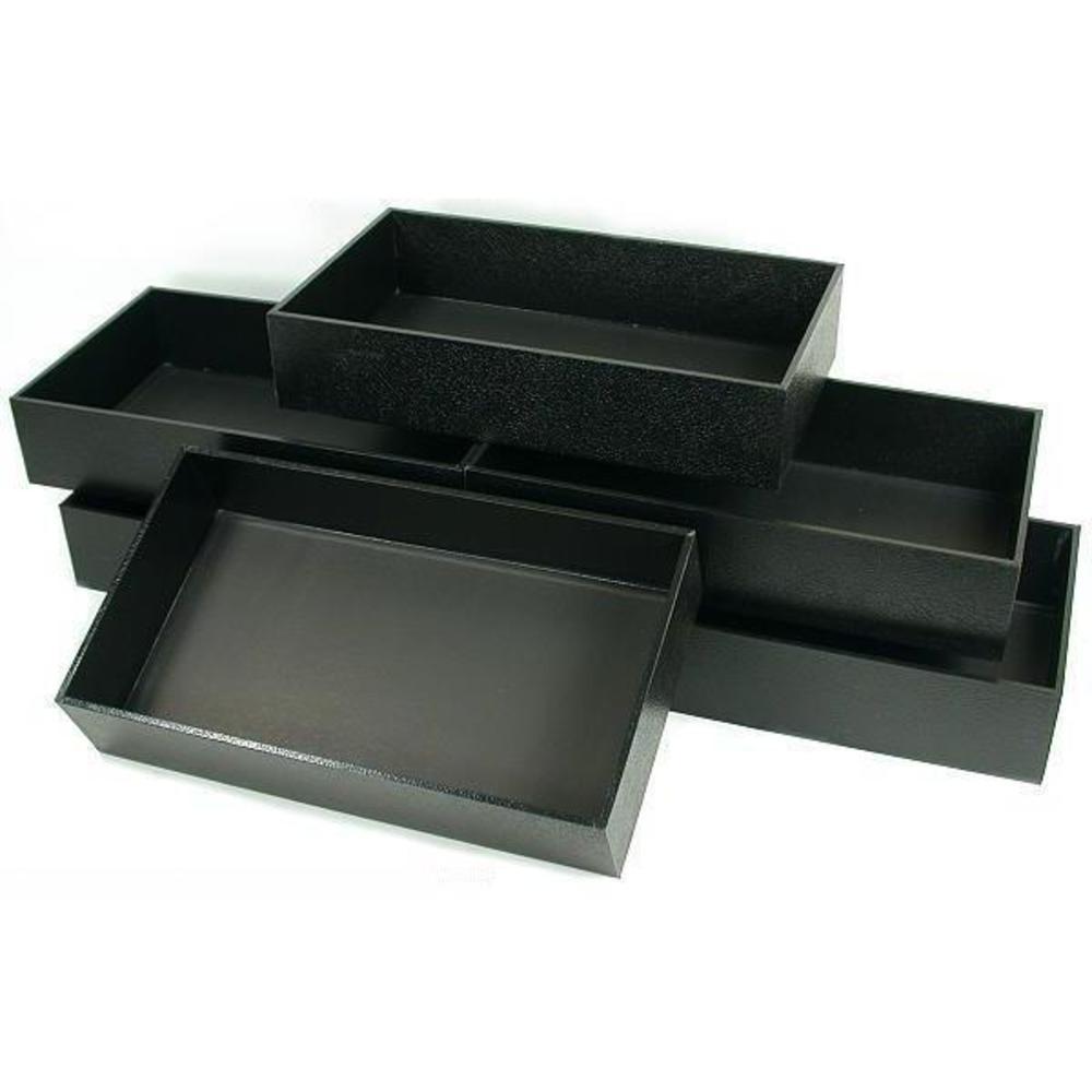 Jewelry Sample Display Trays Black 14 3/4" 6Pcs – FindingKing