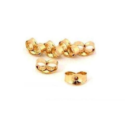 6 14K Gold Baby Friction Earring Backs – FindingKing