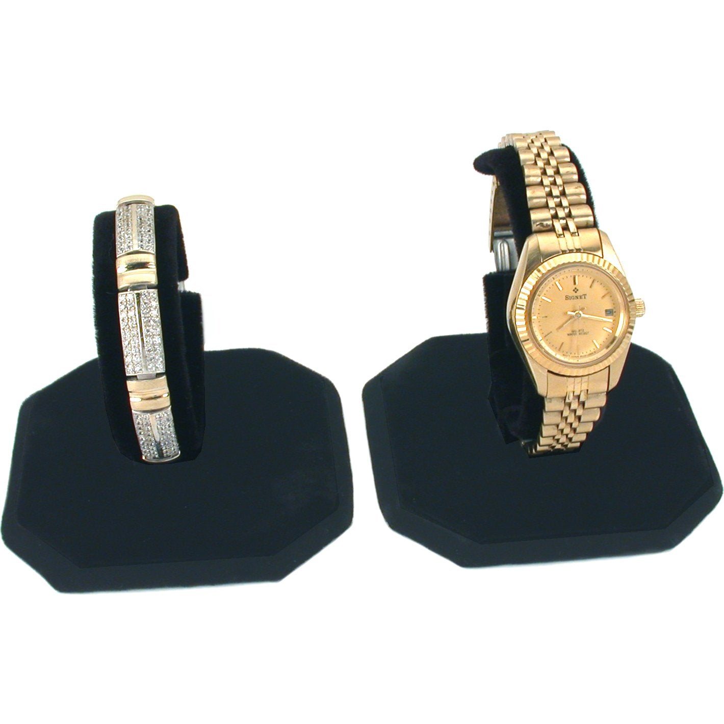 Watch Display Stands Black Velvet 3 3/4" 2Pcs – FindingKing