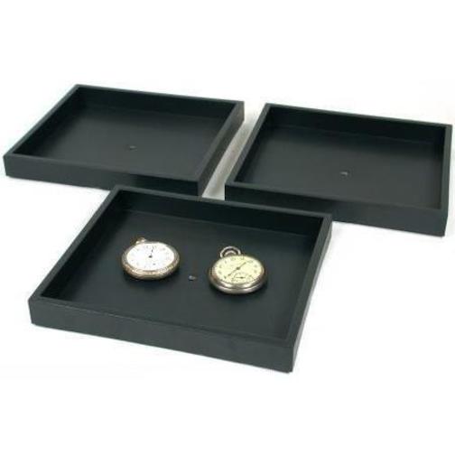 Jewelry Sample Display Trays Black 8 1/4" 3Pcs – FindingKing