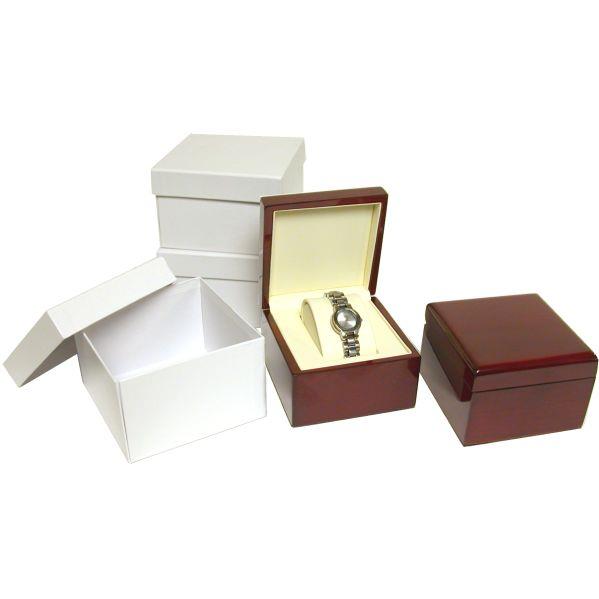 3 Rosewood Stained Watch Gift Boxes – FindingKing