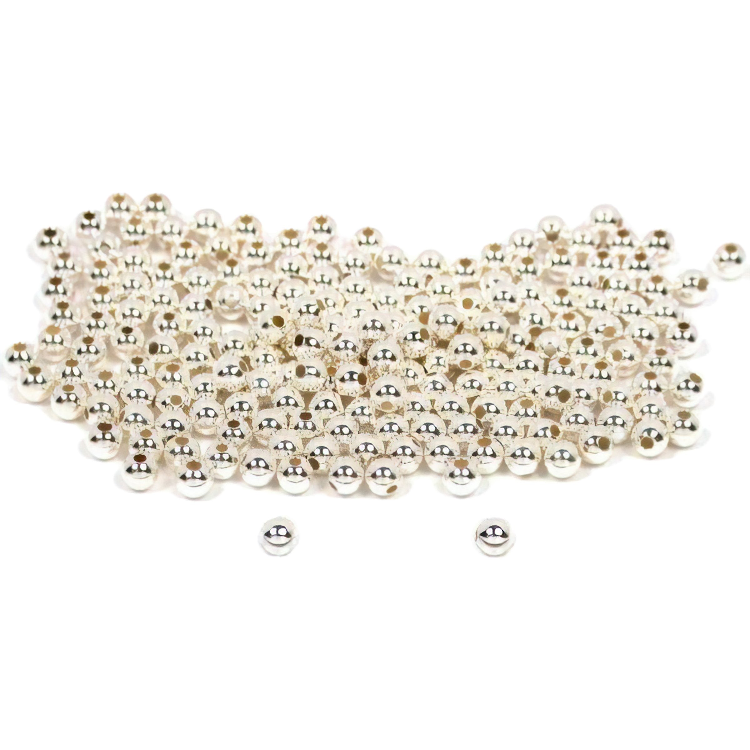 200 Ball Beads Sterling Silver Jewelry Stringing 3mm – FindingKing