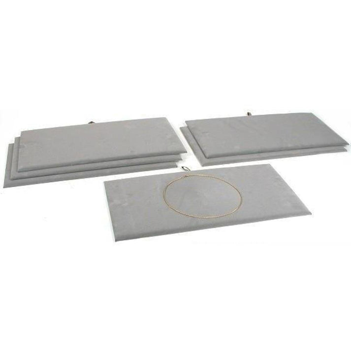 6 Jewelry Chain Display Pad Insert Gray Velvet Showcase – FindingKing