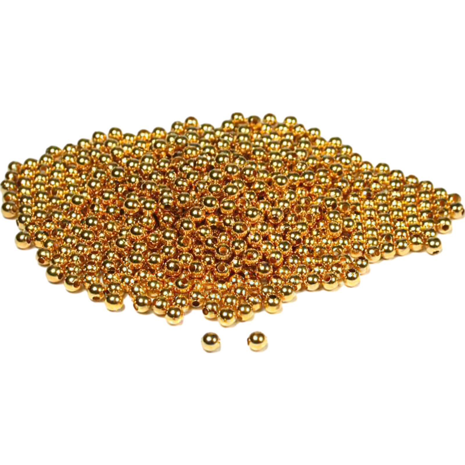 700 Round Beads Gold Plated Beading Ball Stringing 4mm – FindingKing