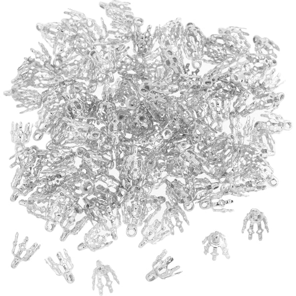 150 Bead Caps Necklace Chain Pendant Bails Jewelry Part 9mm – FindingKing