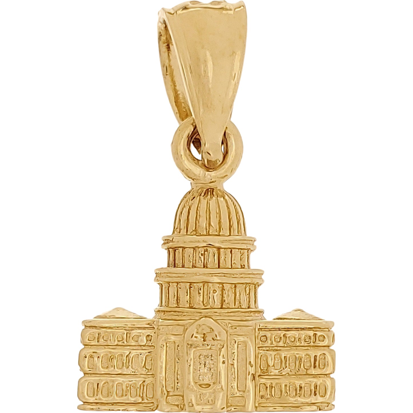 United States Capitol Charm 14K Gold 12mm – FindingKing