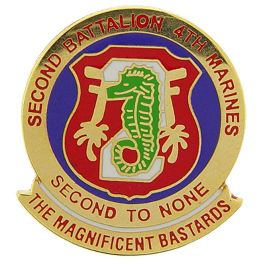 U.S.M.C. 2nd Battalion 4th Marines Pin 1" – FindingKing