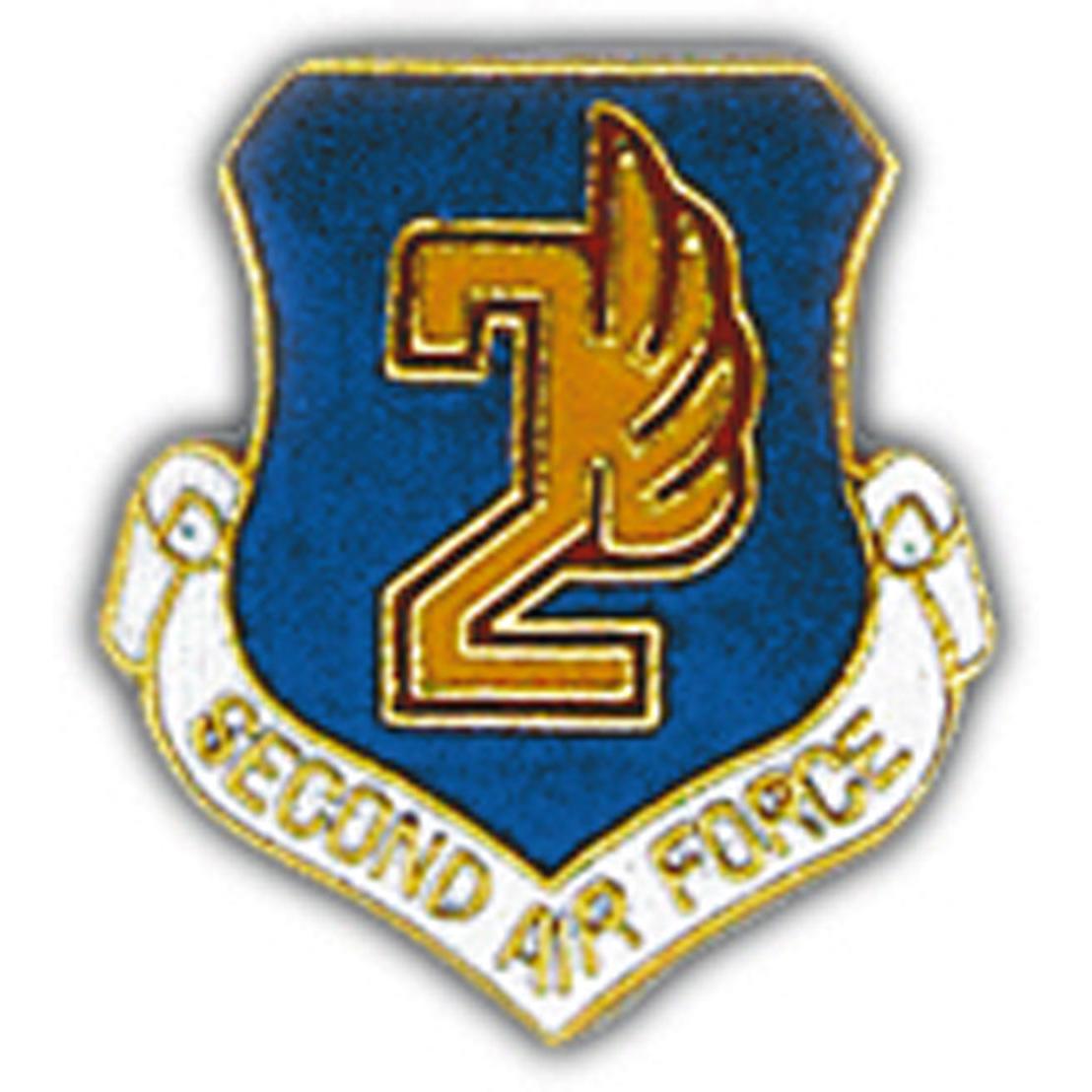 U.S. Air Force 2nd Air Force Shield Pin 1" – FindingKing