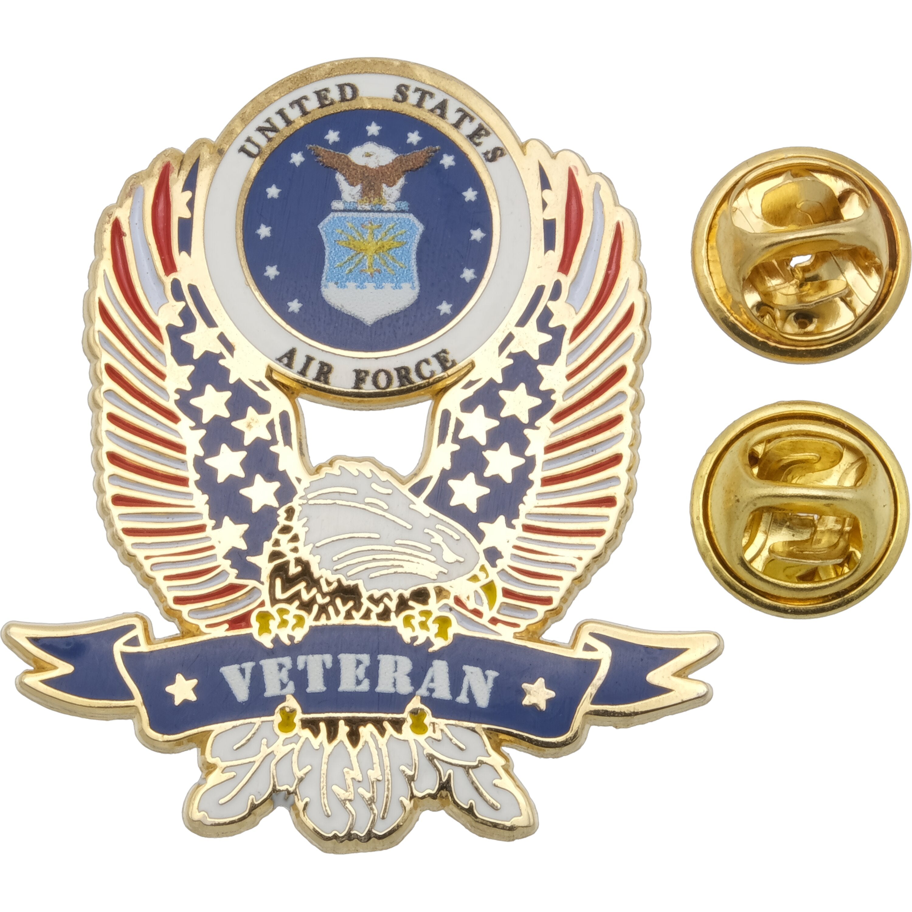 United States Air Force Logo Veteran Pin 1 3/4" – FindingKing