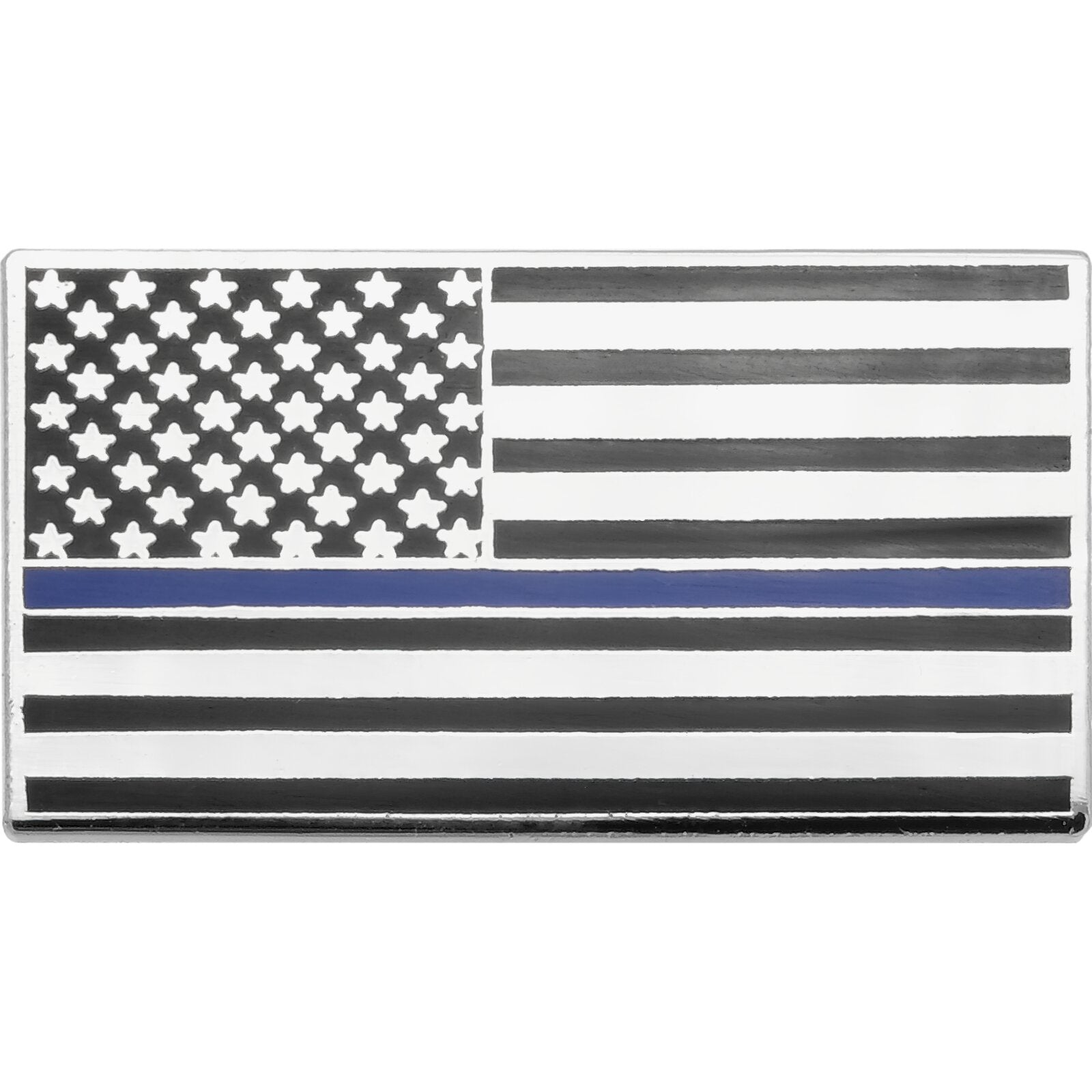 Thin Blue Line Police American Flag Pin 1 1/2" – FindingKing