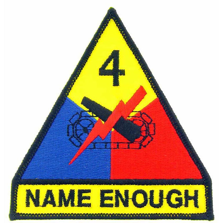 U.S. Army 4th Armored Division Patch Black & Yellow 3" – FindingKing