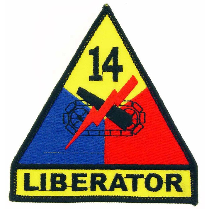 U.S. Army 14th Armored Division Patch Red & Yellow 3" – FindingKing