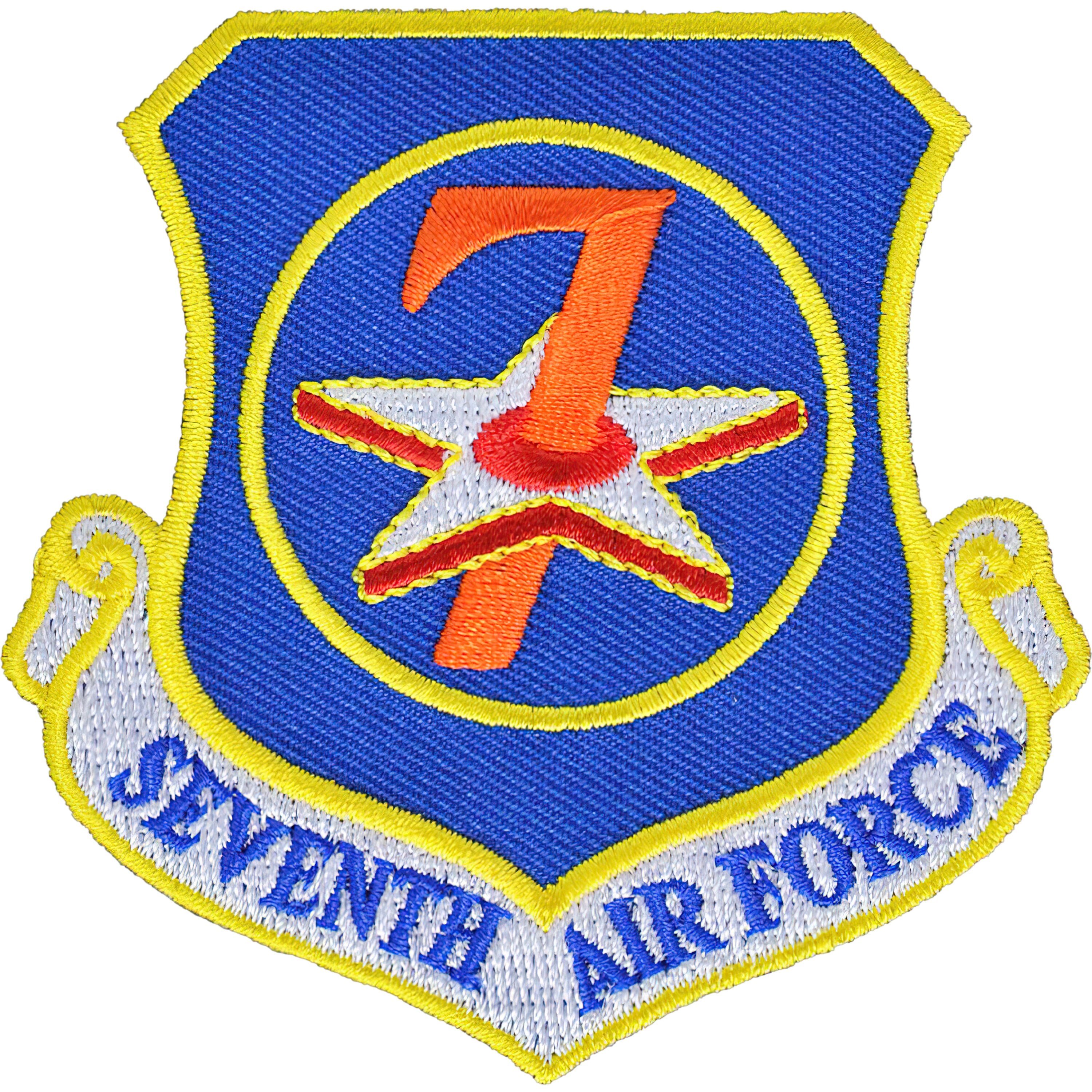 U.S. Air Force 7th Air Force Shield Patch Blue & Yellow – FindingKing