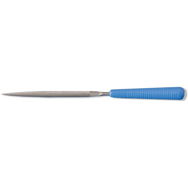Grobet 16cm Half-Round Needle File w/Handle, Cut 2, Item No. 30.527 ...