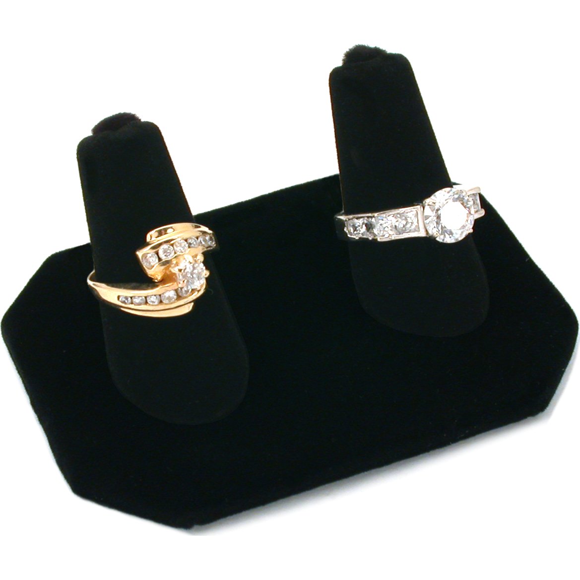 Finger Ring Displays Black Velvet 4Pcs – FindingKing