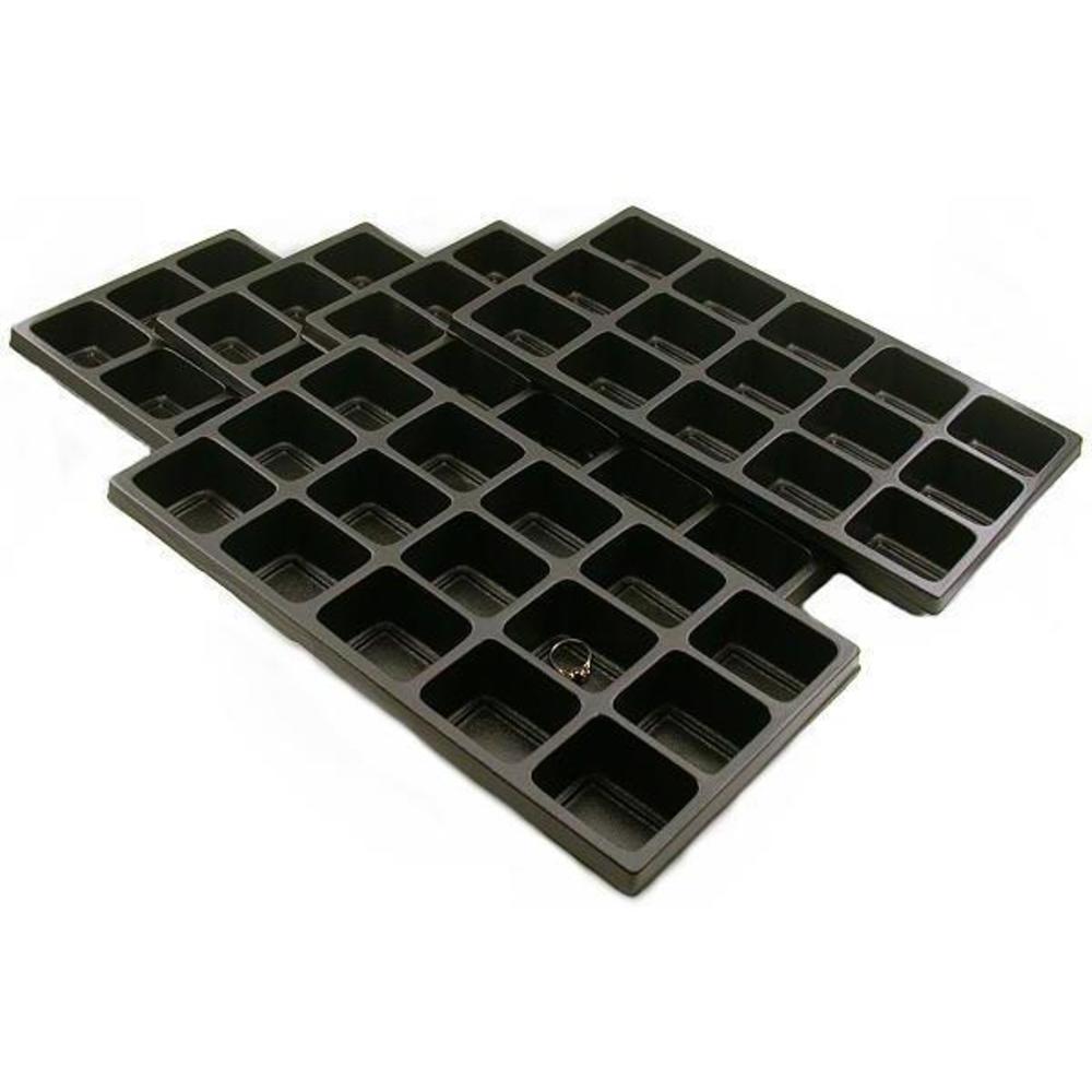 15 Compartment Display Tray Inserts Plastic 14 1/8" 5Pcs – FindingKing