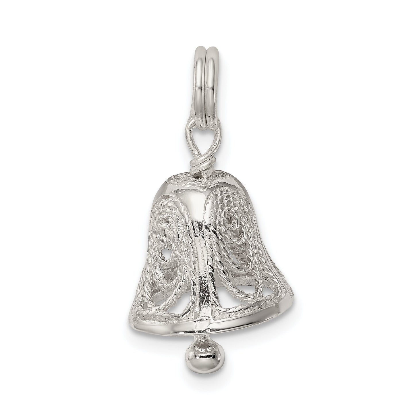 Sterling Silver Bell Charm – FindingKing