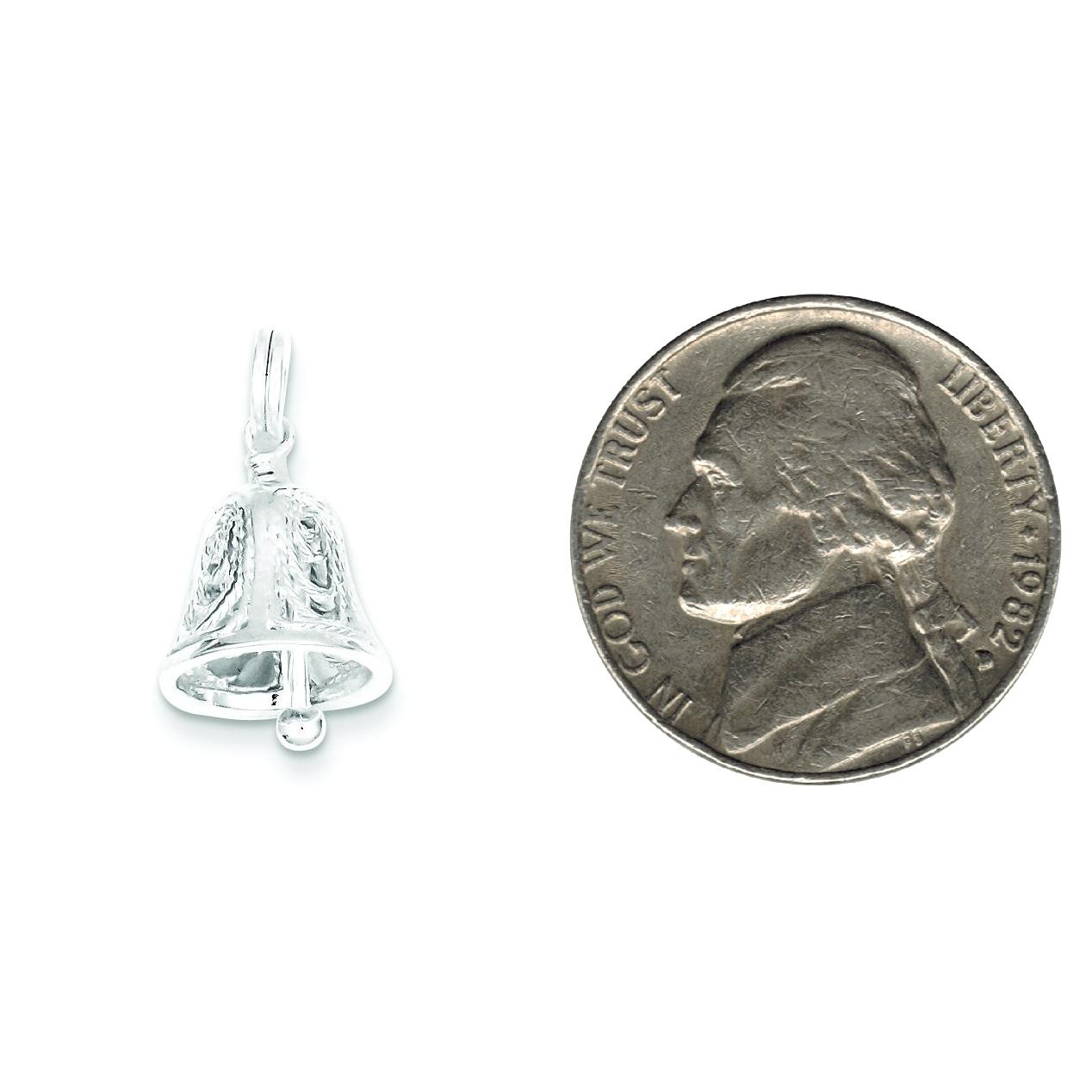 Sterling Silver Bell Charm – FindingKing