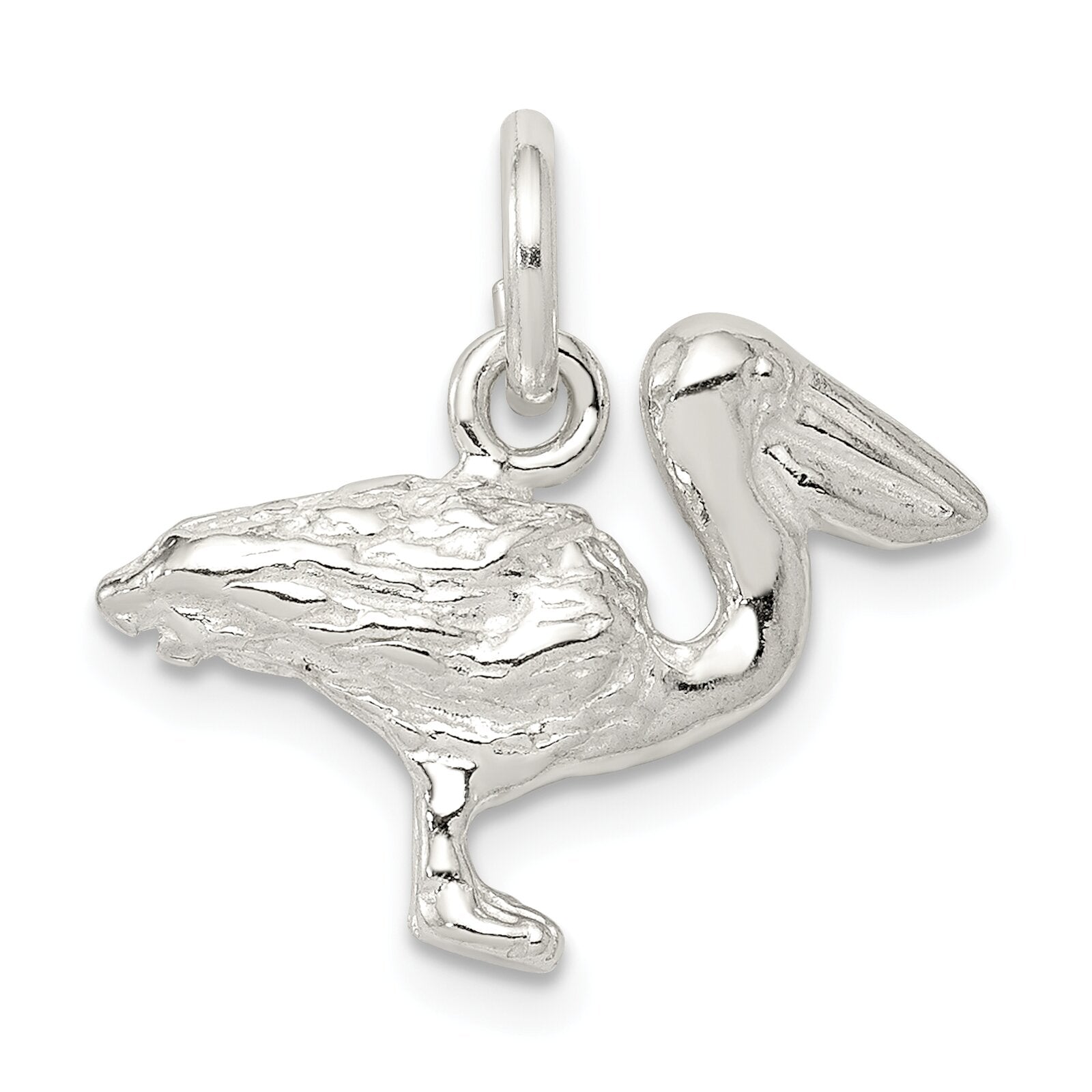 Sterling Silver Pelican Charm – FindingKing