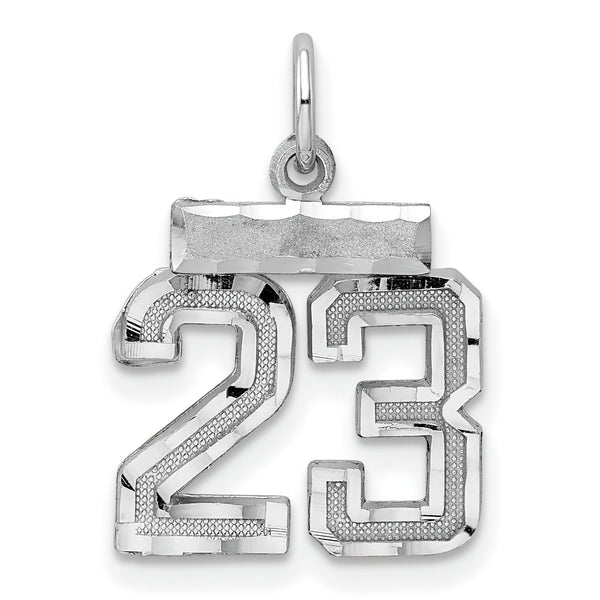 Sterling Silver Small #23 Charm – FindingKing