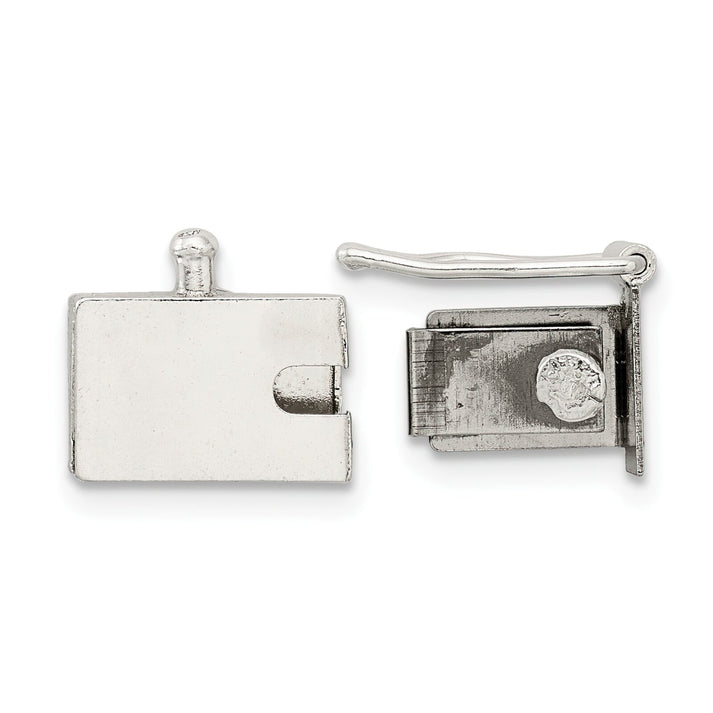 Sterling Silver Push Button Box Clasp (10.50mm to 10.40mm) – FindingKing