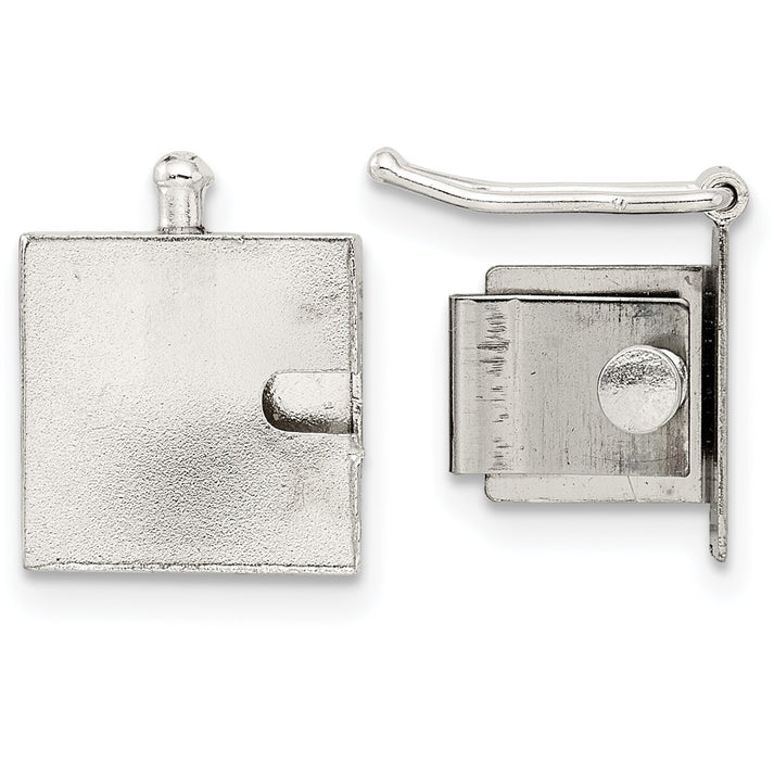Sterling Silver Push Button Box Clasp (10.50mm to 10.40mm) – FindingKing