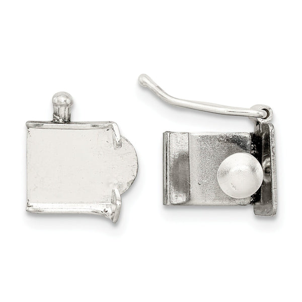 Sterling Silver Push Button Box Clasp (7.10mm to 13.00mm) – FindingKing