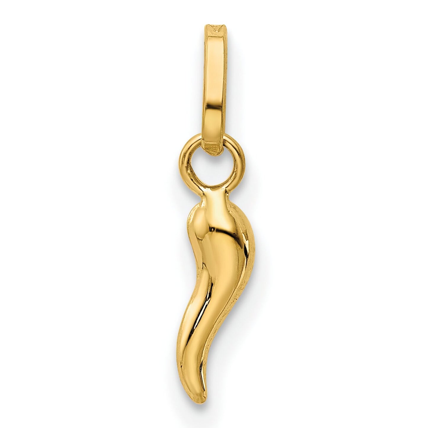 14K Gold Italian Horn Charm – FindingKing