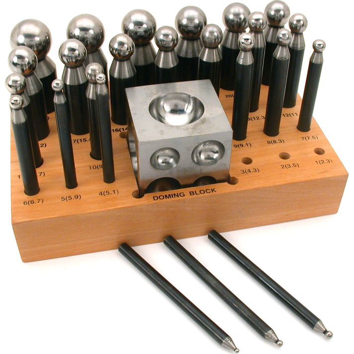 24 Dapping Punches Jewelers Doming Punch Block Tools – FindingKing