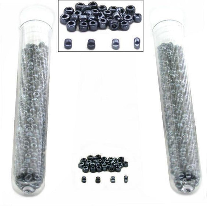 Seed Glass Beads Metallic Blue 2mm 2Pcs – FindingKing