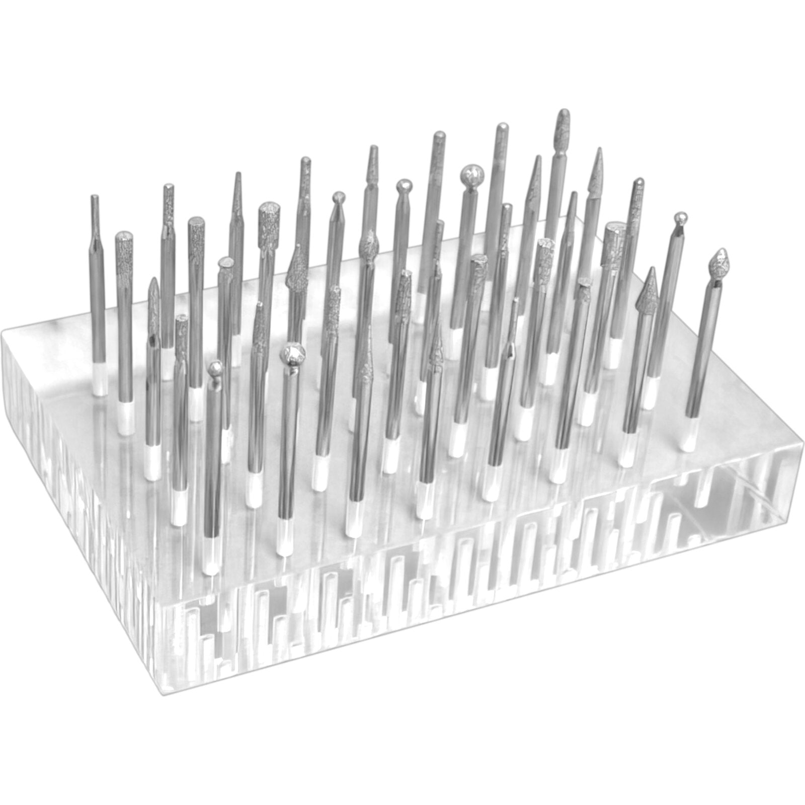Euro Tool Bur Stand & 40 Diamond Grinding Burs Set – FindingKing
