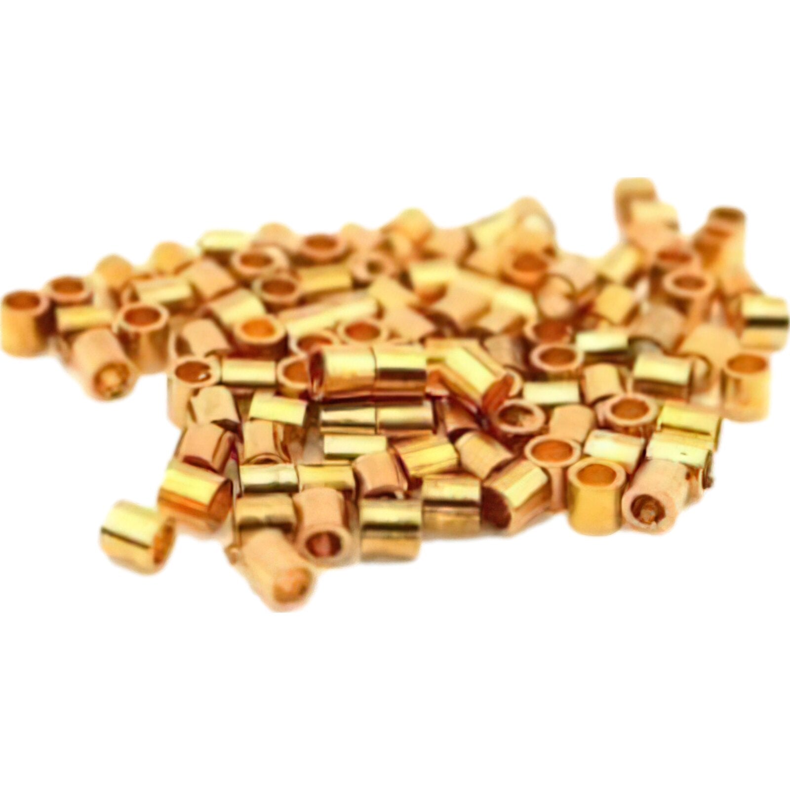 Crimp Tubes Gold Plated Qty 100 – FindingKing
